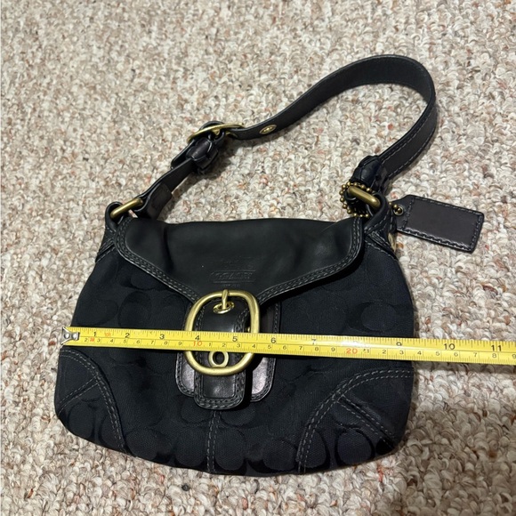 Coach | Bags | Coach Vintage Bleecker Signature Black Handbag | Poshmark